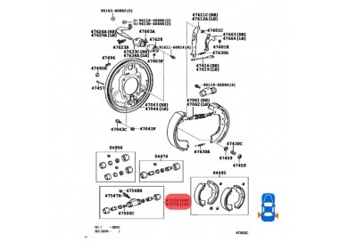 TOYOTA 47550-35210 CILINDROS FRENOS TRASEROS TOYOTA HEMBRITA 93-18